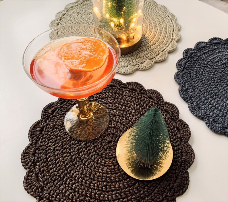 Easy Crochet Pattern for Drink Coaster Crochet Gift for Mom - Etsy