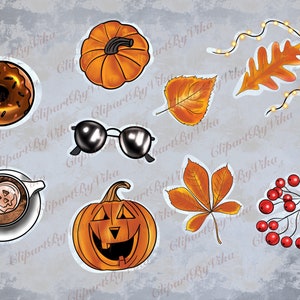 Autumn Clipart Autumn Png Files Hello Autumn Png Fall - Etsy
