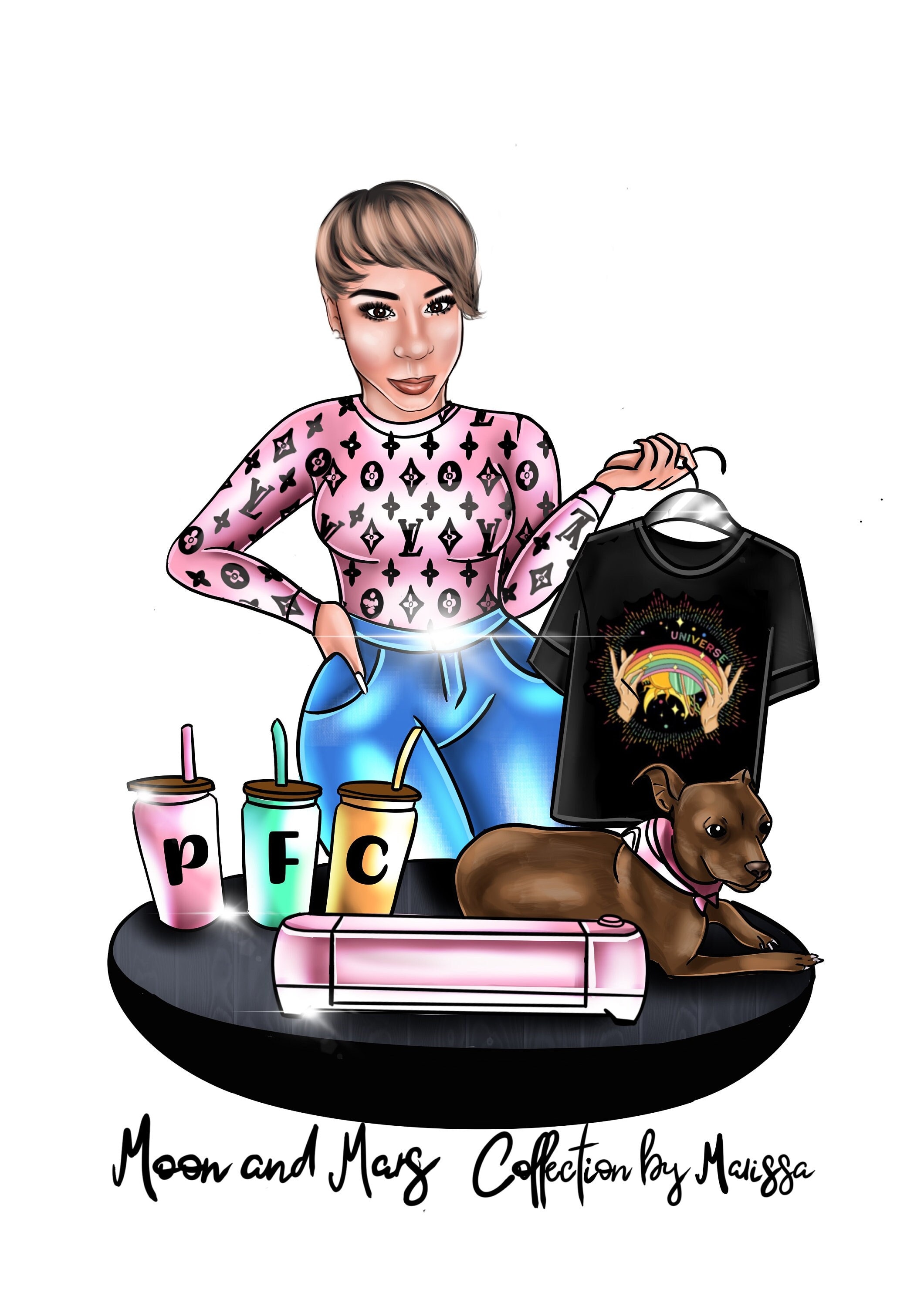 Crafter Logo, Cartoon Logo, Custom Portrait, Caricature - Etsy