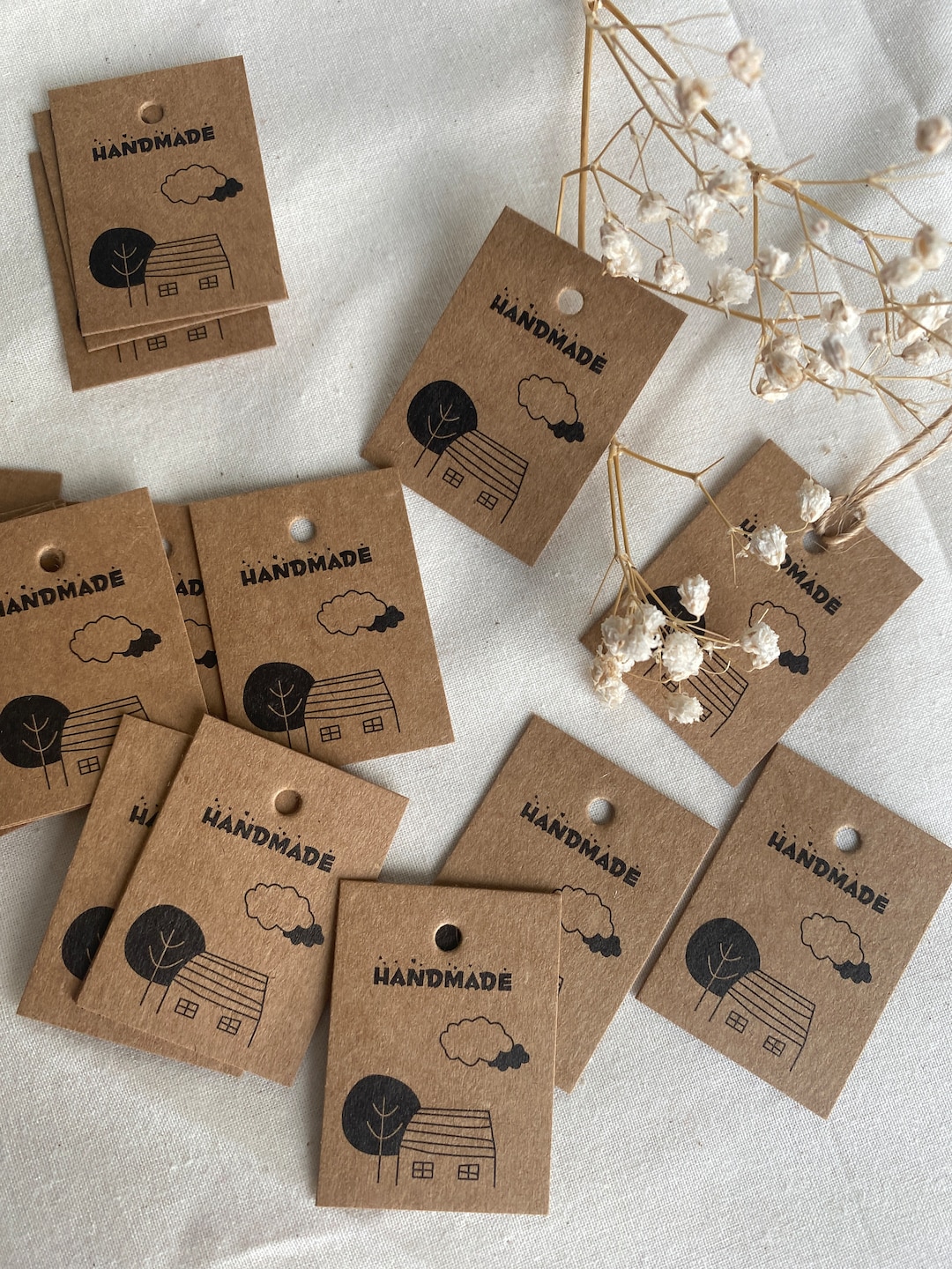Handmade Paper Hang Tags: Stylish Product Labels With Jute - Etsy