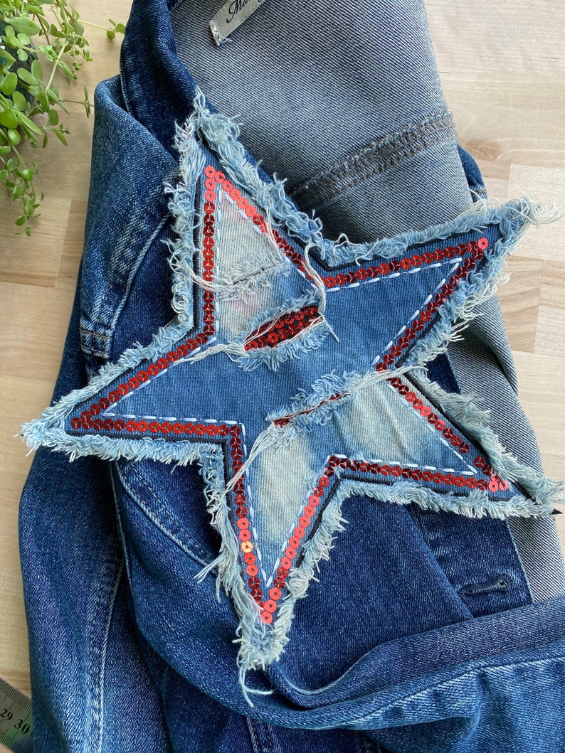 Jacket Patches, Embroidered Patches, Star Patch, Angel Wings Patch ...