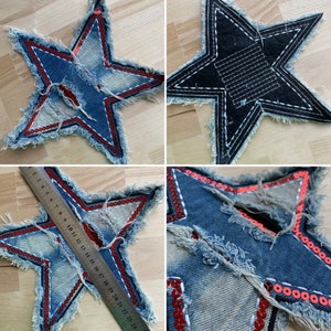 Jacket Patches, Embroidered Patches, Star Patch, Angel Wings Patch ...
