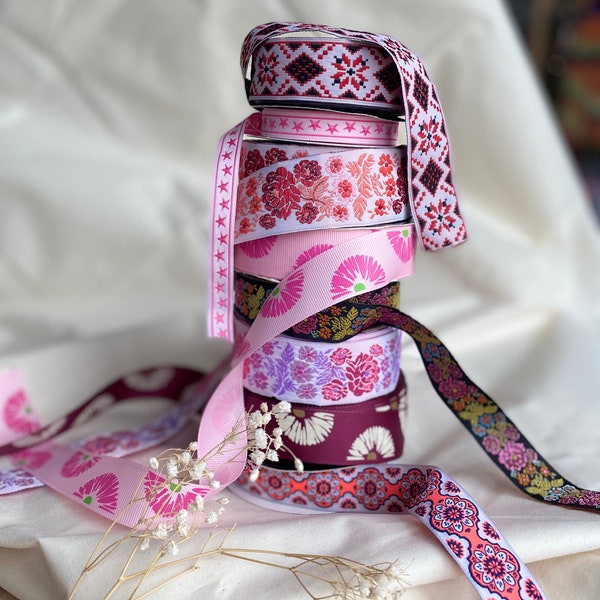 Jacquard Ribbon - Etsy UK