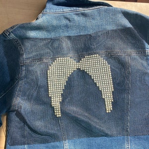 Jacket Patches, Embroidered Patches, Star Patch, Angel Wings Patch ...