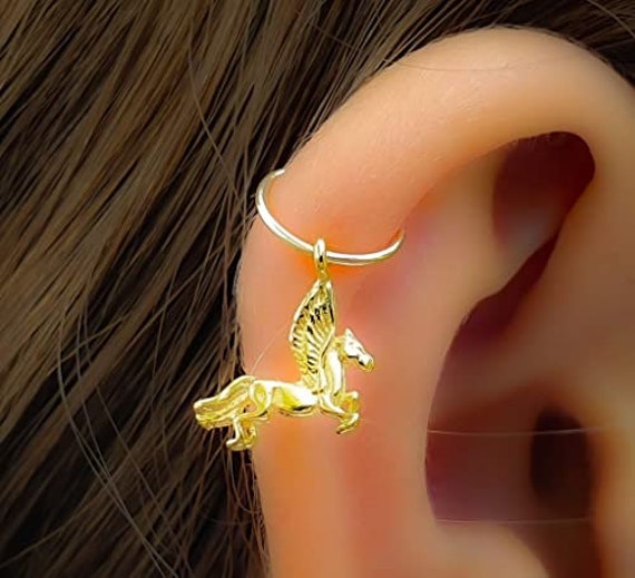 Horse Cartilage Hoop Earrings