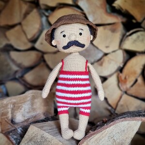 Crochet Pattern for Swimmer Doll Crochet Man PDF English - Etsy Australia