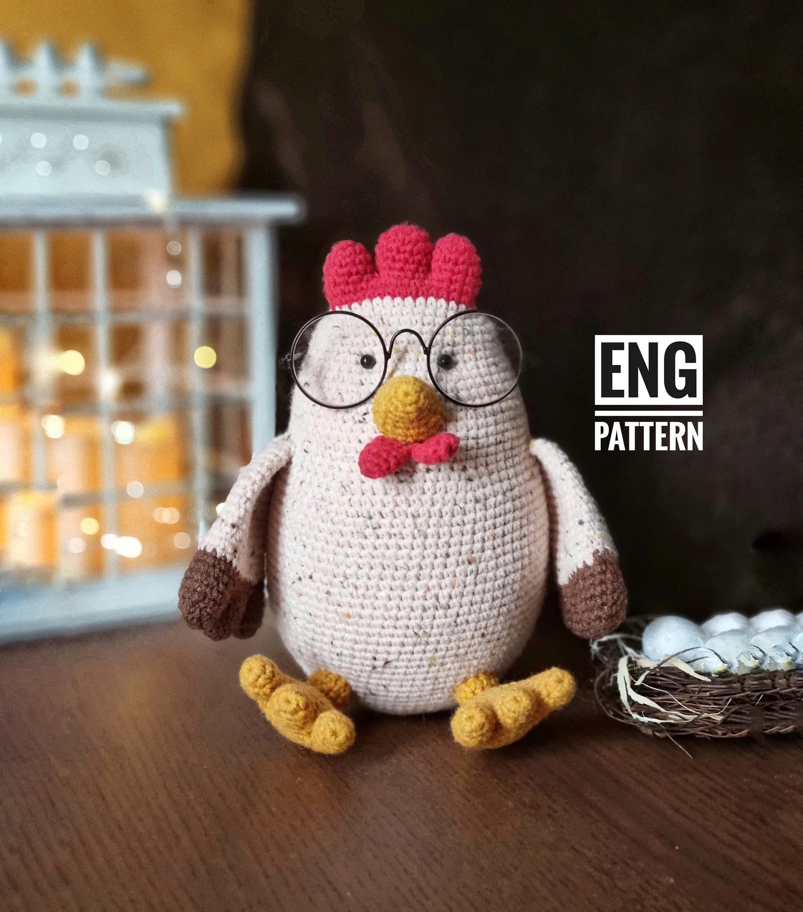 Amigurumi Crochet Pattern Funny Chicken Pattern PDF - Etsy