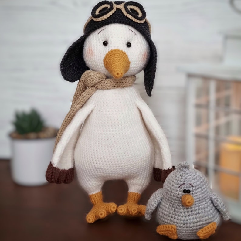 PDF Stork Crochet Pattern Amigurumi Pilot Pattern English - Etsy