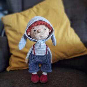 Crochet Pattern for Doll the Bunny, PDF Amigurumi Doll Pattern, Crochet ...