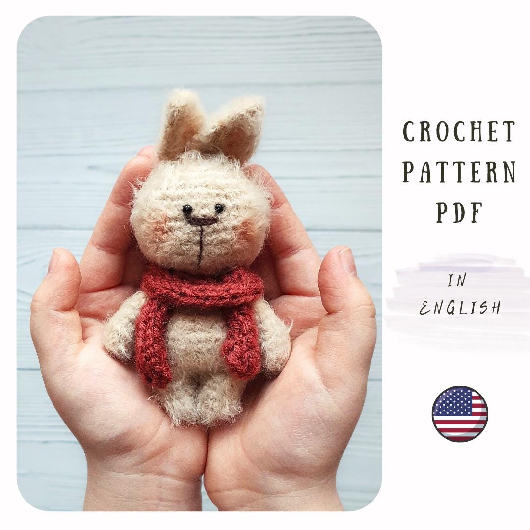 Crochet Little Bunny Pattern, HARE Crochet Pattern PDF, Amigurumi ...