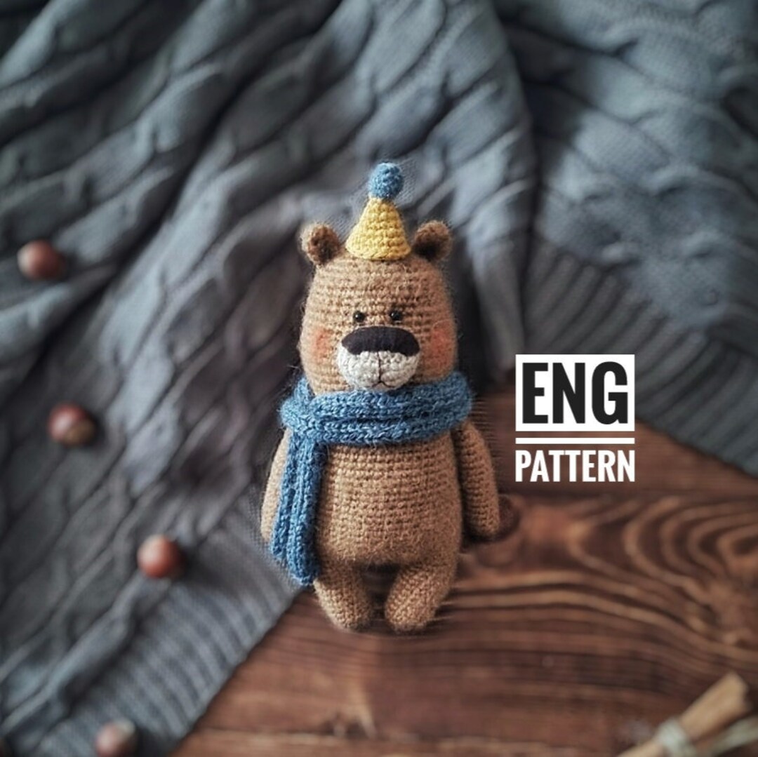 Crochet Bear PATTERN PDF in ENGLISH, Amigurumi Bear Pattern, Bear ...