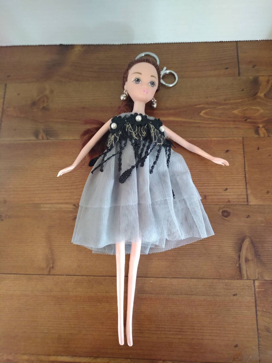 Novelty Anime Kawaii Tulle Handmade Dress Big Eyes Key Chain Doll 12 ...