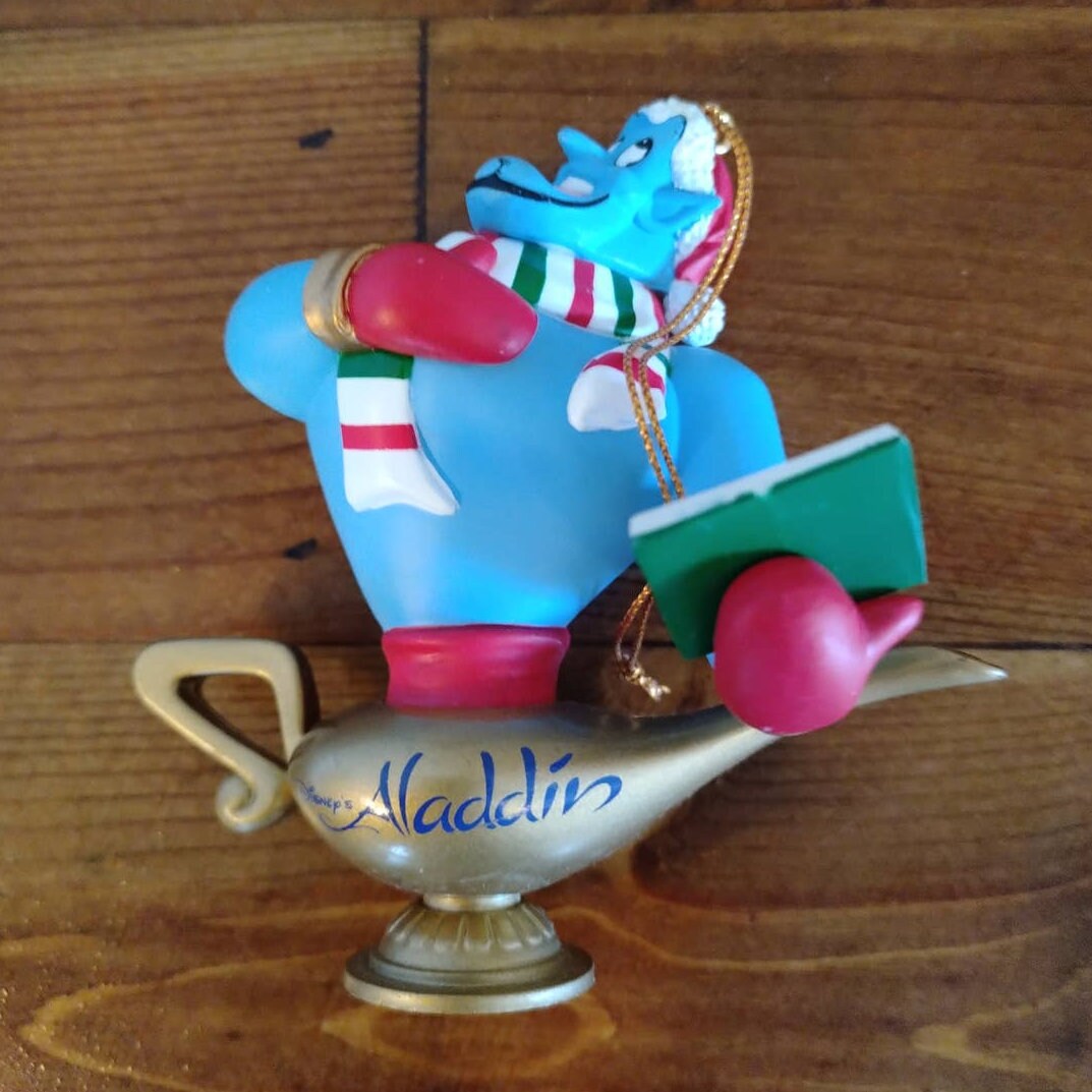 Vintage Grolier Disney Genie Lamp Aladdin Christmas Ornament 022901 - Etsy