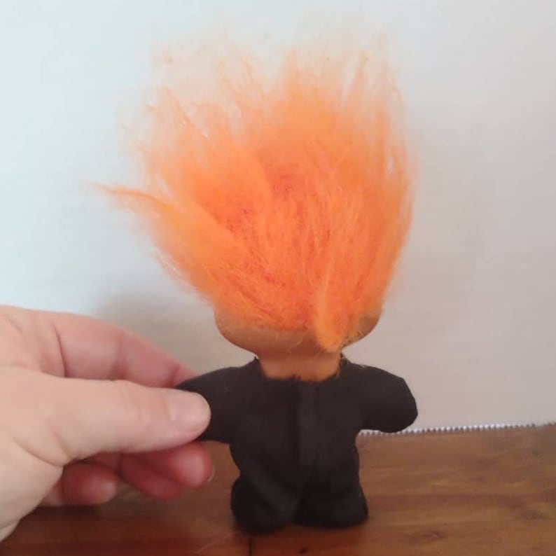 Vintage Russ 80's/90's Troll Crazy Hair Doll Halloween Skelleton - Etsy