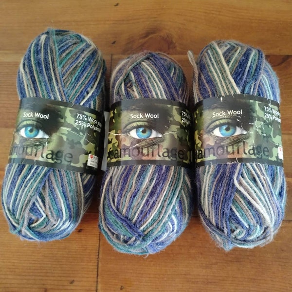 Camouflage Yarn - Etsy