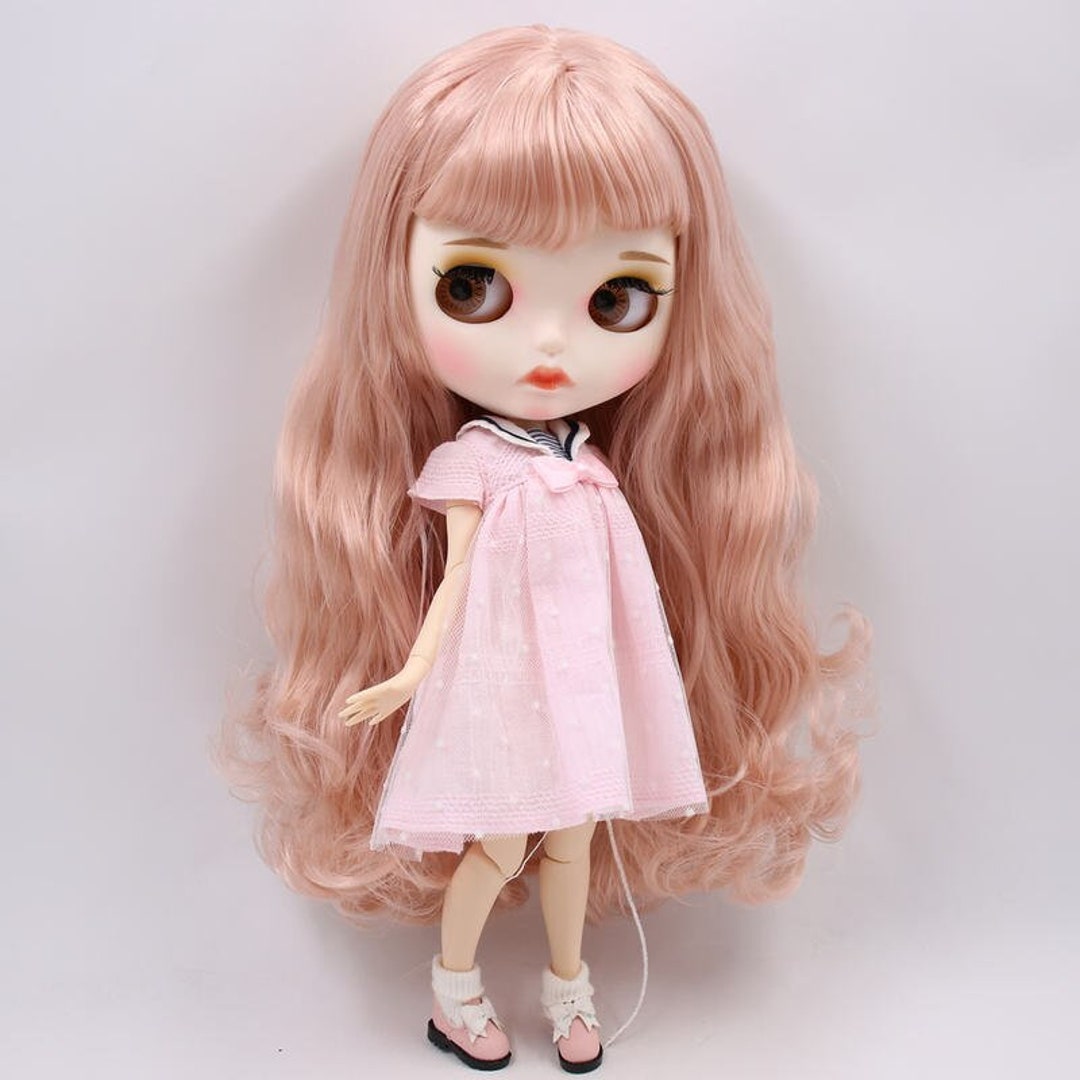 Fiona – Premium Custom Neo Blythe Doll With Pink Hair, White Skin ...