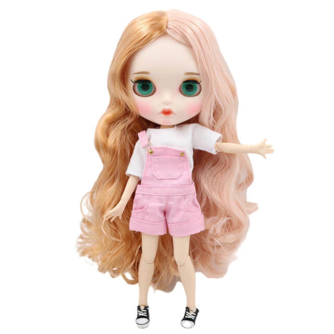 Selena – Premium Custom Neo Blythe Doll With Multi-color Hair, White ...