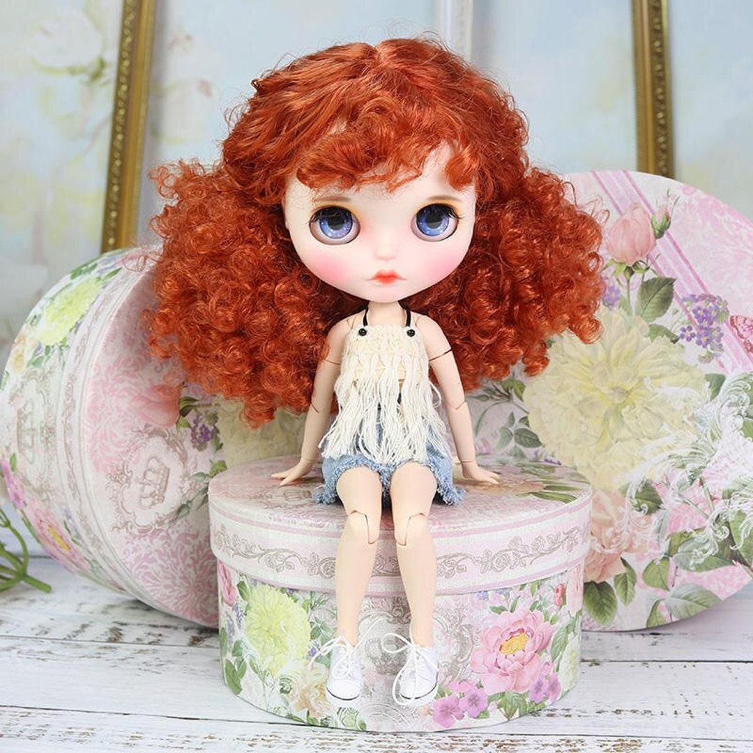 Robin – Premium Custom Neo Blythe Doll With Ginger Hair, White Skin ...