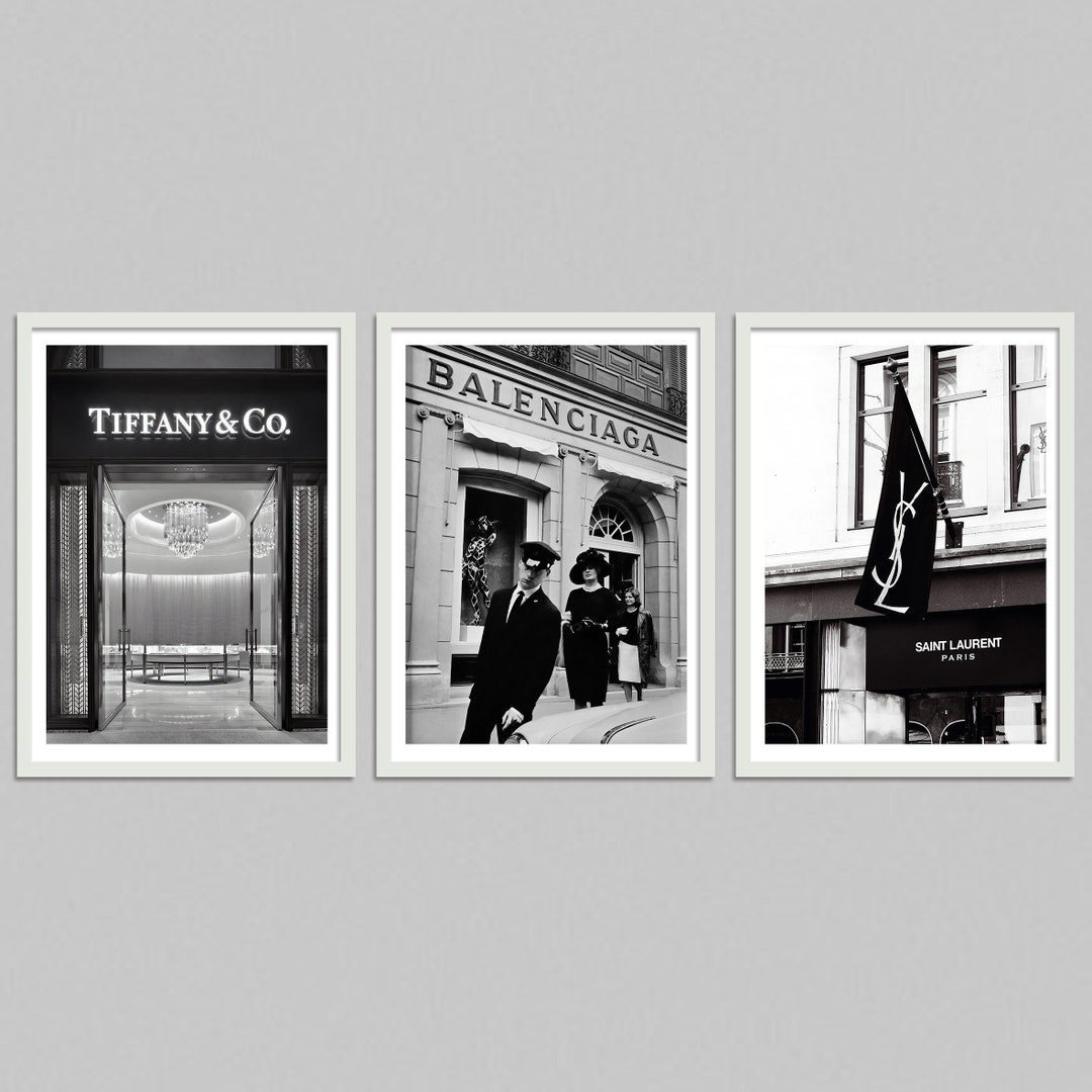Luxury Fashion Poster Set of 3 , Designer Wall Art , Fashion Store ...