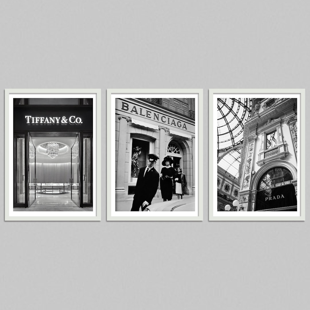 Luxury Fashion Poster Set of 3 , Designer Wall Art , Fashion Store ...