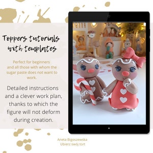 Gingerbread Man Cake Topper Tutorial Whit Templates PDF. - Etsy