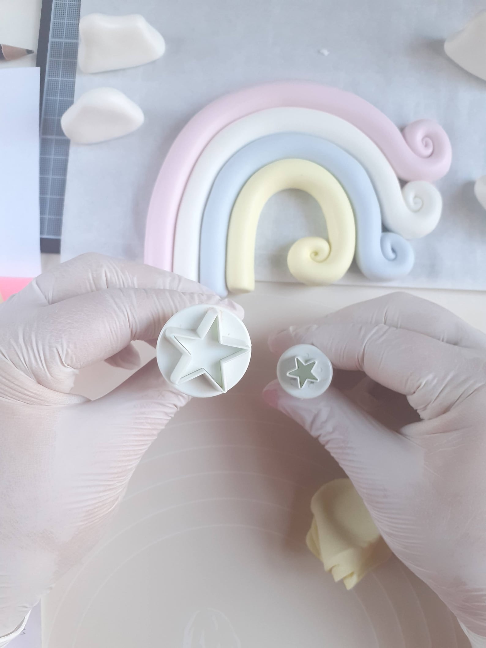 Rainbow Cake Topper Tutorial. Detailed Tutorials Whit Templates ...