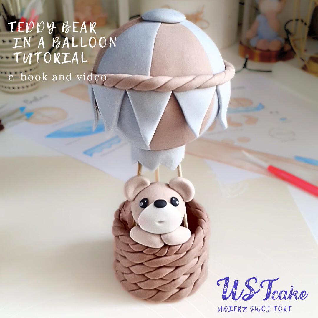 Fondant Kit - Teddy Bear in a Balloon Tutorial + E-book on the Basics ...