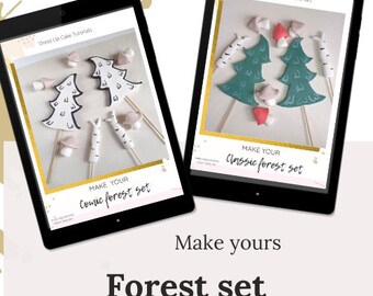 Reindeer Cake Topper Fondant Figurine. Tutorial With - Etsy