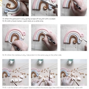 Rainbow Cake Topper Tutorial. Detailed Tutorials Whit Templates ...