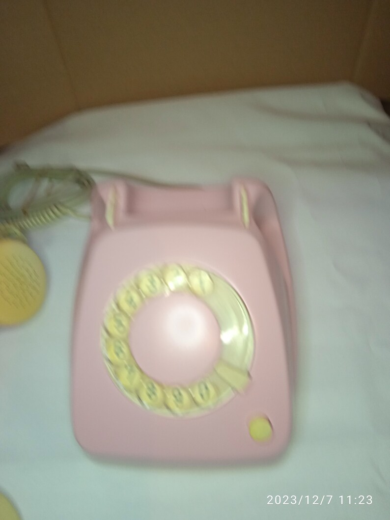 1pink Vintage Retro Telephone, Pink Dial Telephone, Pink Telephone ...