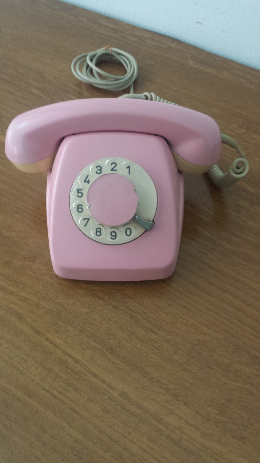 1pink Vintage Retro Telephone, Pink Dial Telephone, Pink Telephone ...