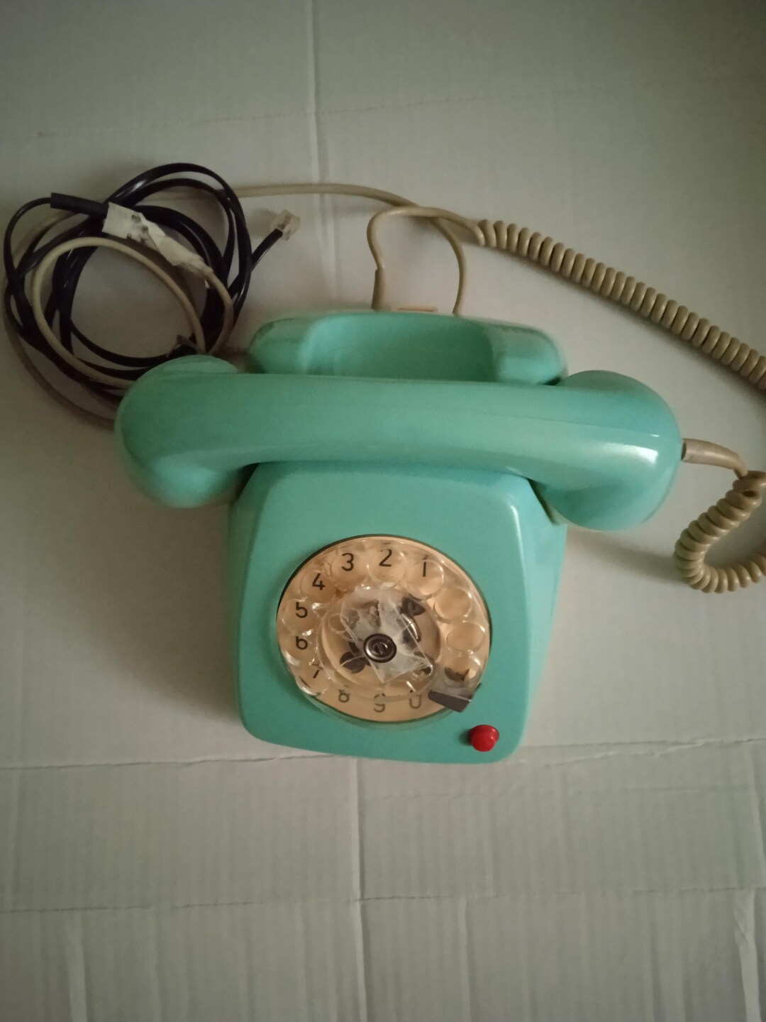 Vintage Green Telephone, Retro Telephone, Green Rotary Telephone, - Etsy