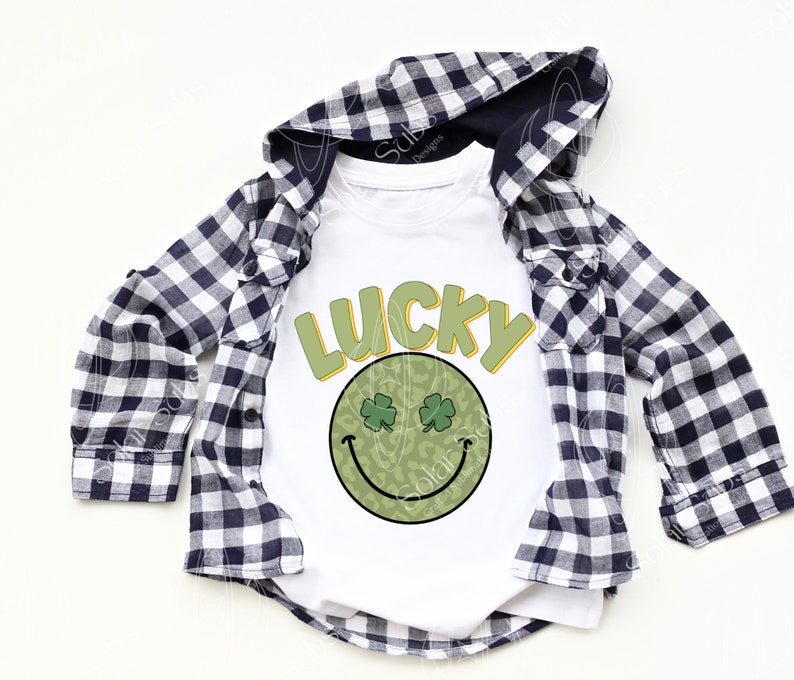 Lucky Smiley Face PNG, St.patricks Day PNG, Lucky Design, Lucky DTF ...