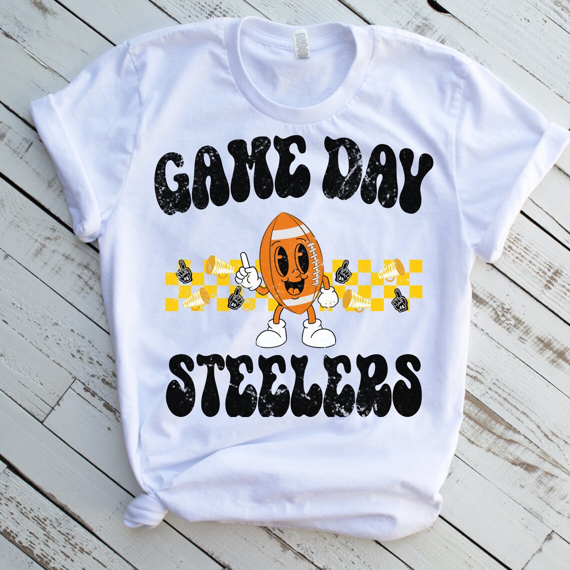 Game Day Steelers PNG Sublimation Download DISTRESSED - Etsy