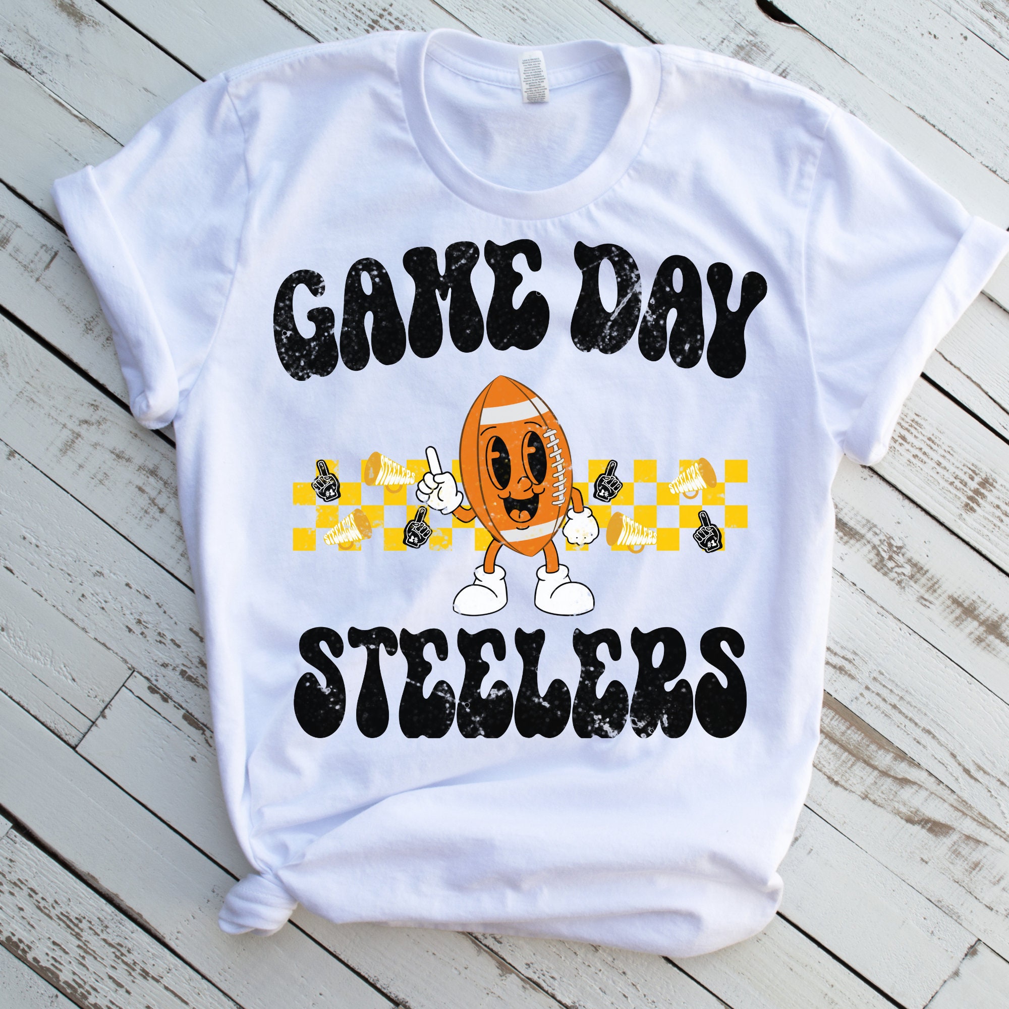 Game Day Steelers PNG Sublimation Download DISTRESSED - Etsy