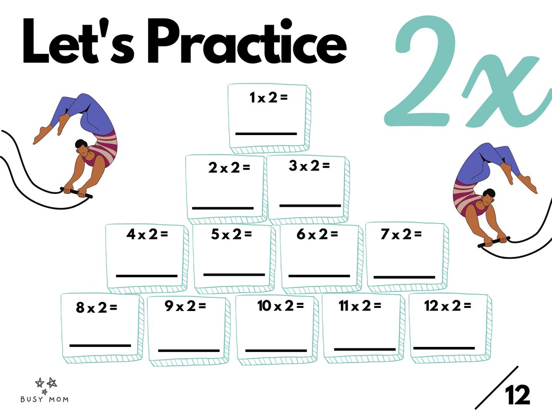 Maths Multiplication Times Tables Homeschool Learning Educational ...