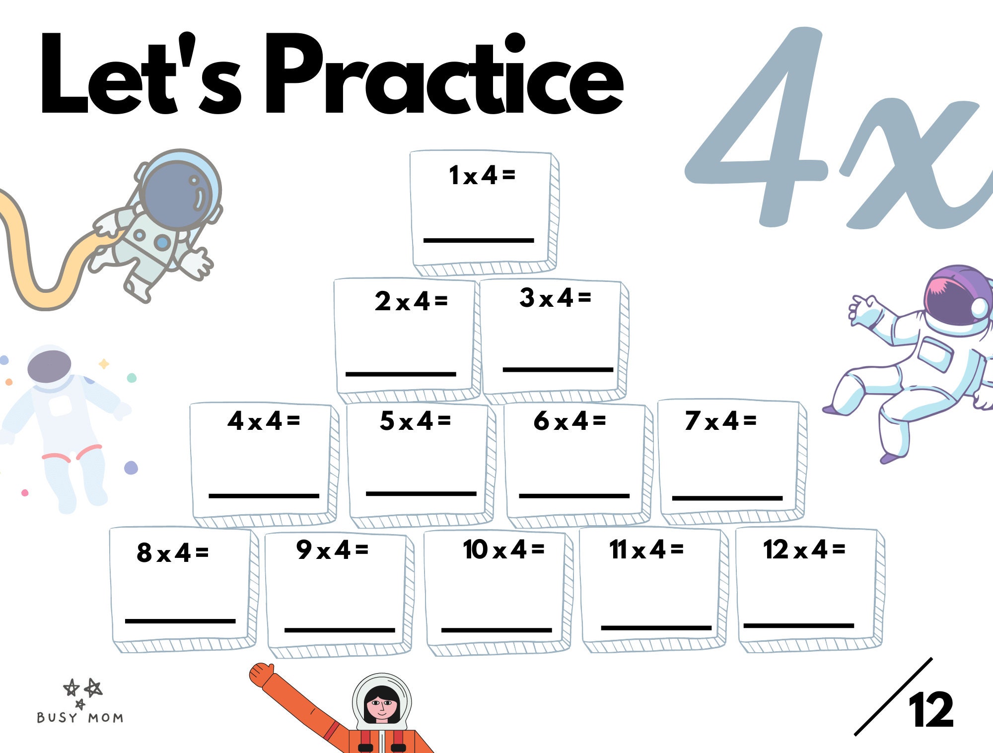 Maths Multiplication Times Tables Homeschool Learning Educational ...