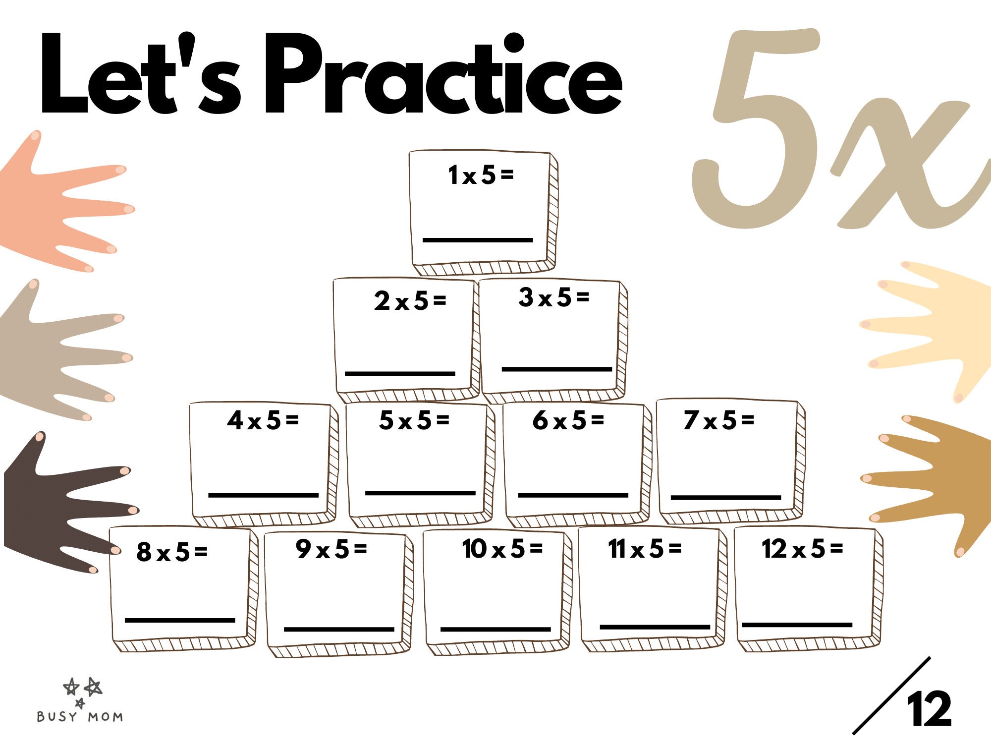 Maths Multiplication Times Tables Homeschool Learning Educational ...