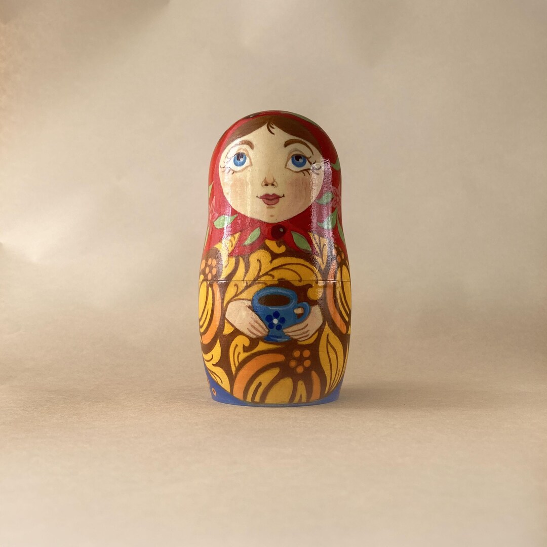 Wooden Matryoshka, Wooden Doll Empty Inside, Case for Candies or ...