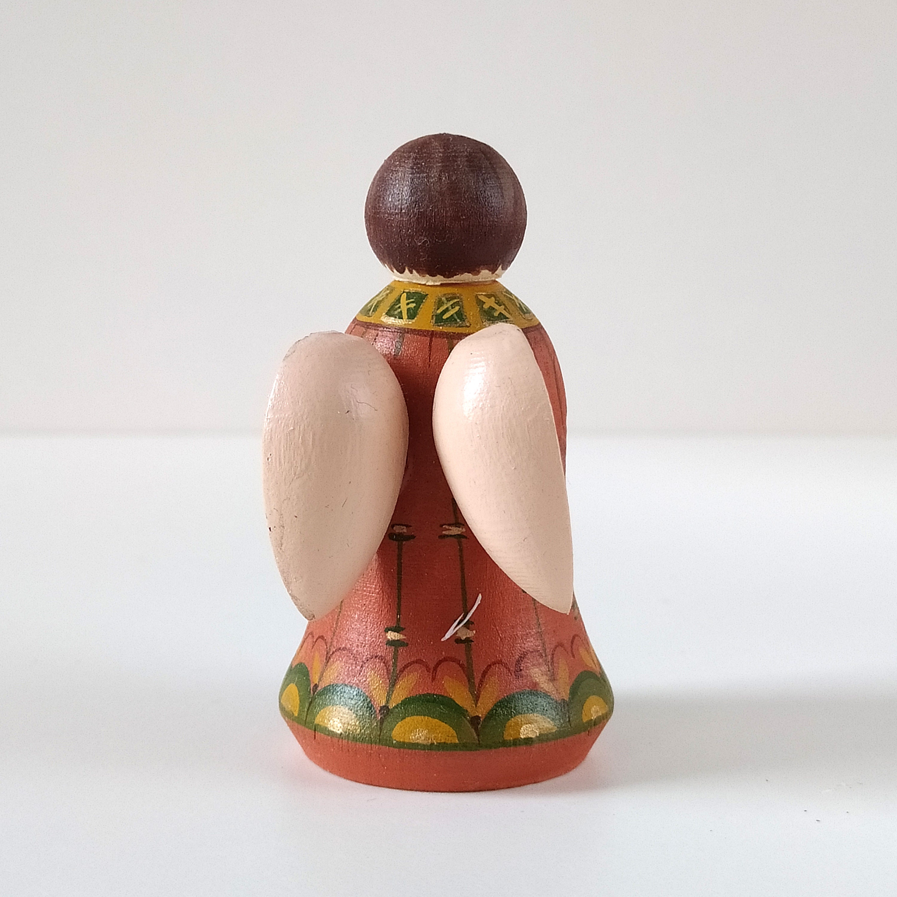 Humble Wooden Angel Hand Painted Beige or Brown - Etsy