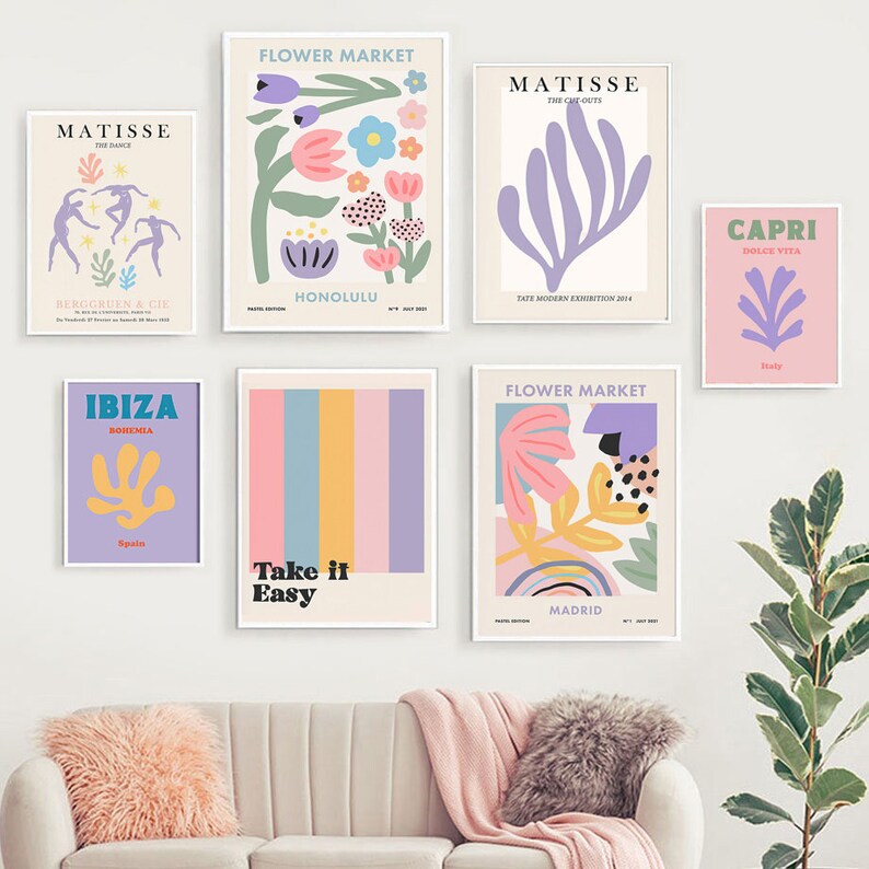 Cute Abstract Pastel Colour Photo Prints Modern and Unique - Etsy