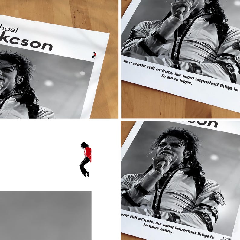 Michael Jackson Moonwalk Poster: Printable Wall Art (digital Download ...