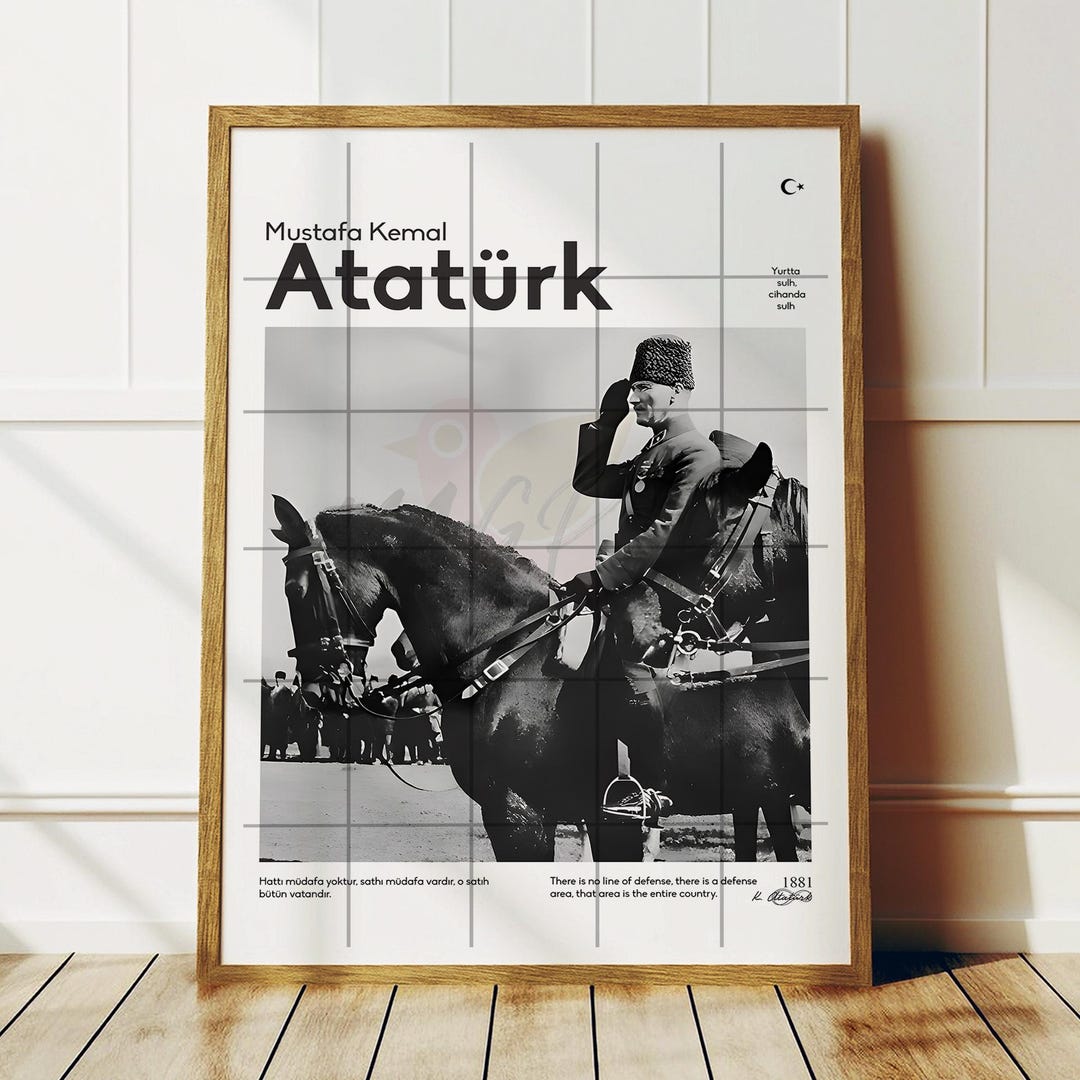 Historical Photo of Ataturk on Horseback, Downloadable High Resolution ...