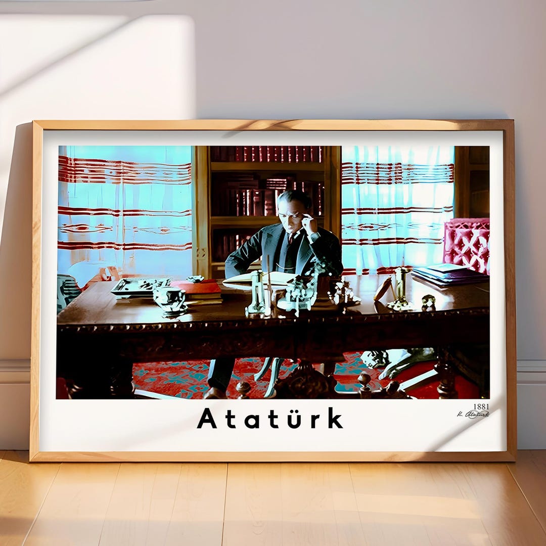 Mustafa Kemal Atatürk's Work Office and Her Dog Fox High Resolution ...