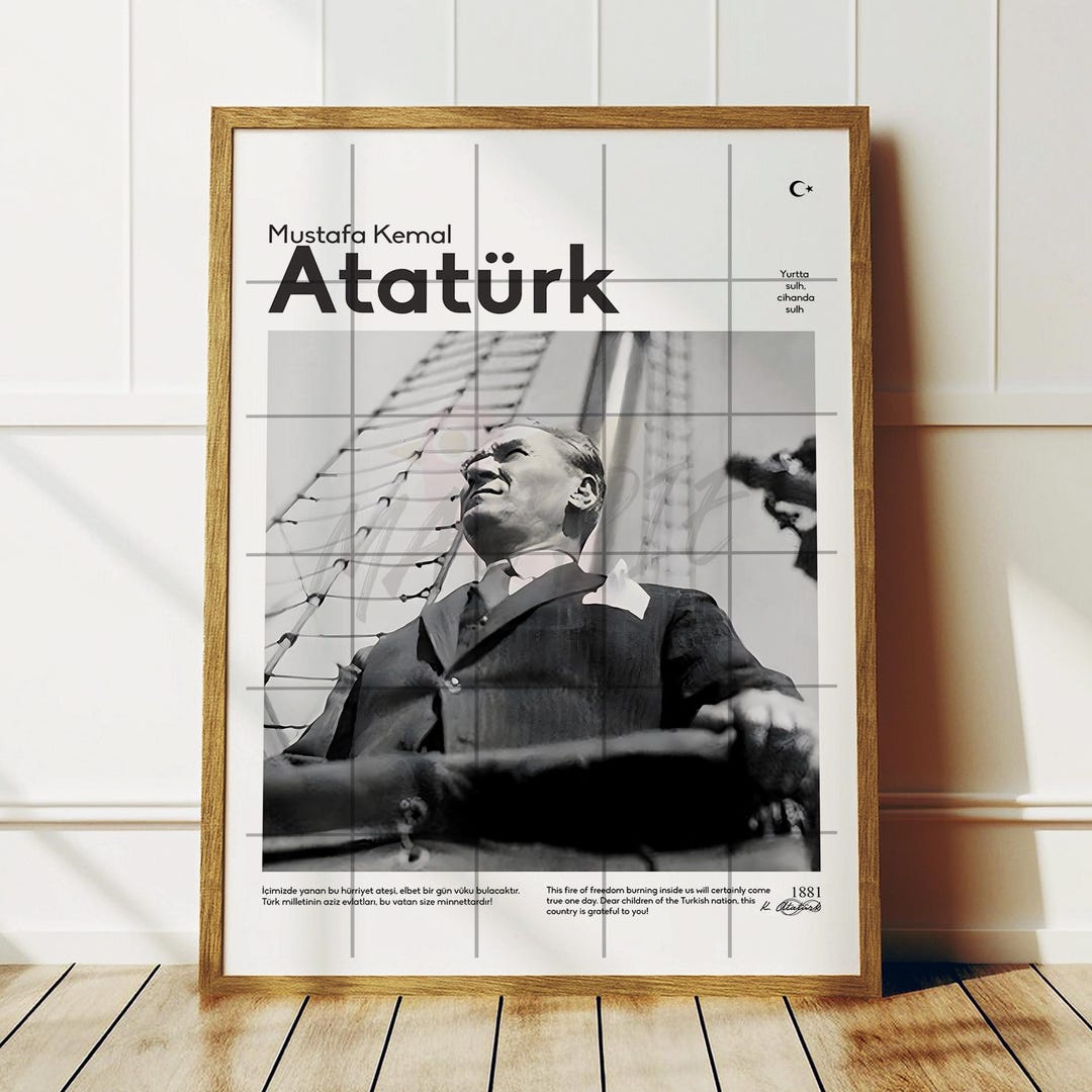Atatürk Savanora Yacht Photo: Turkish Leader Poster, Canvas Print ...