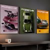 Supercar Digital Poster Set of 4 – Sports Car Wall Art Prints – Racing ...