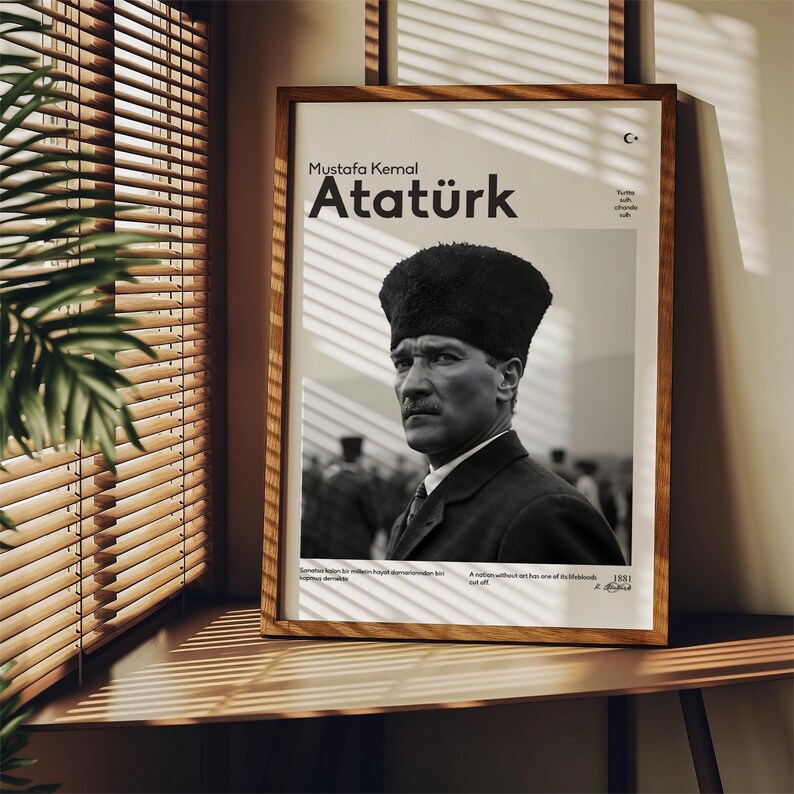 Atatürk Poster Set: Turkish Leader Historical Photos (digital Download ...