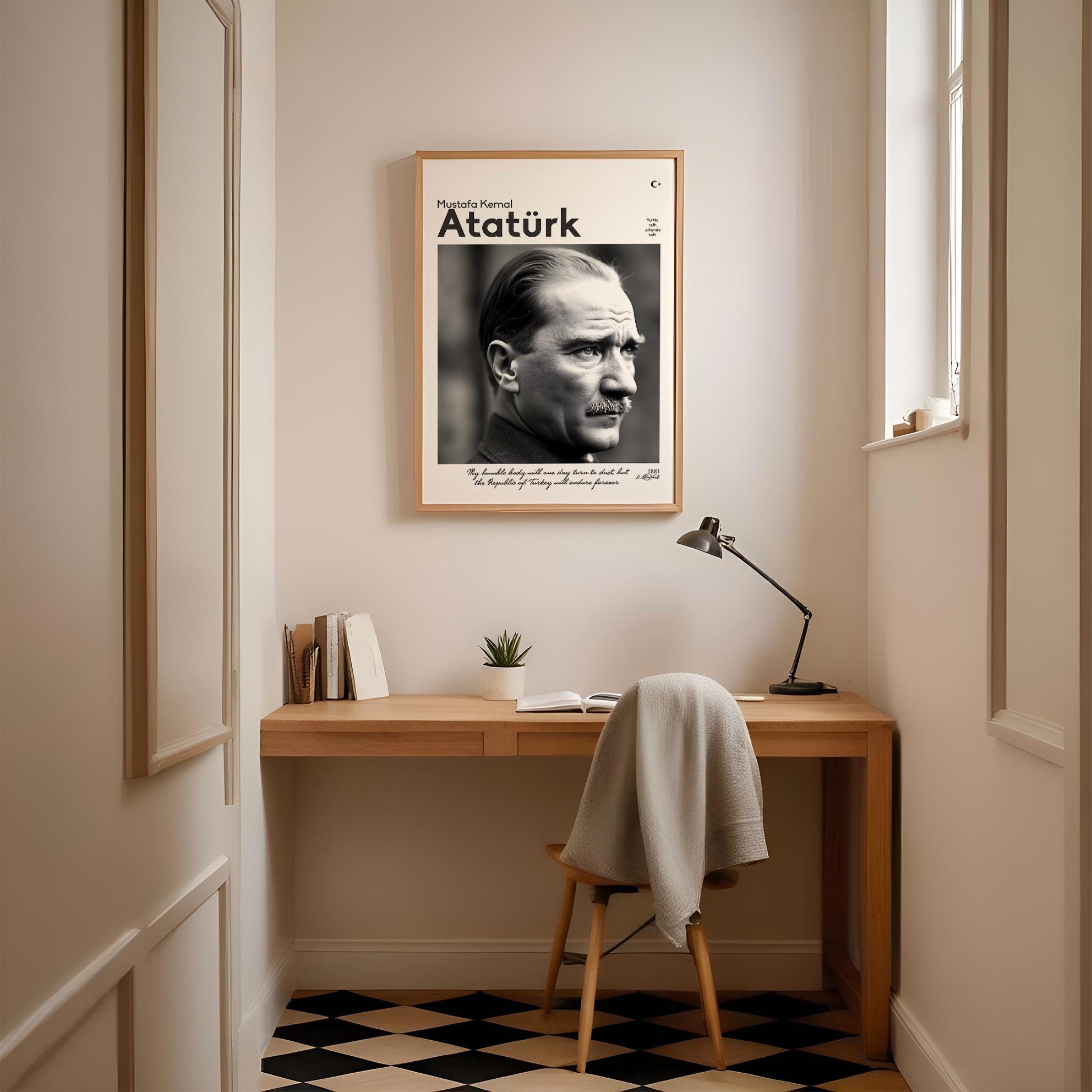 Mustafa Kemal Ataturk Photo Digital Download, High Resolution ...