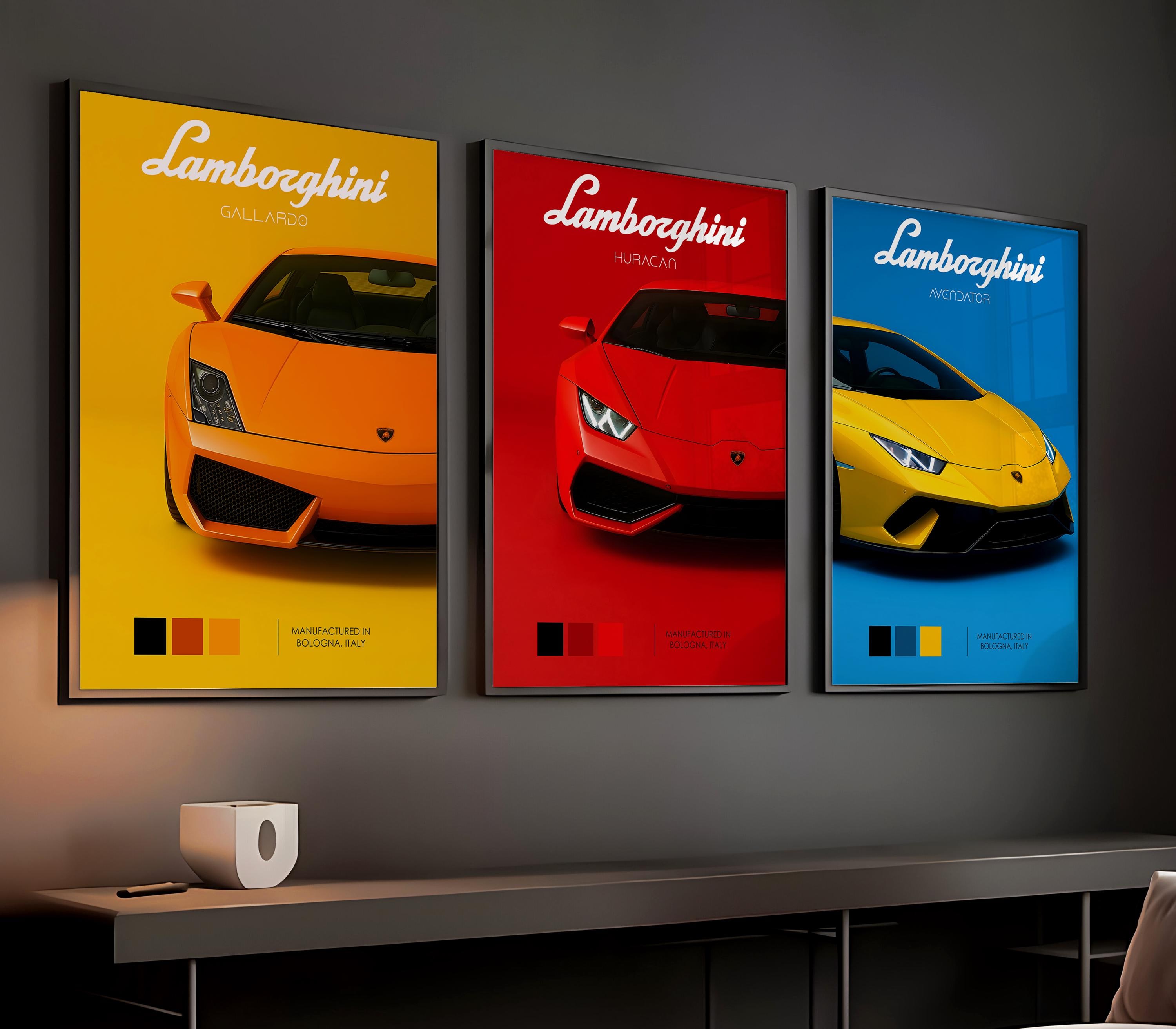 Lamborghini Gallardo, Huracan, Aventador Poster Set (digital Download ...