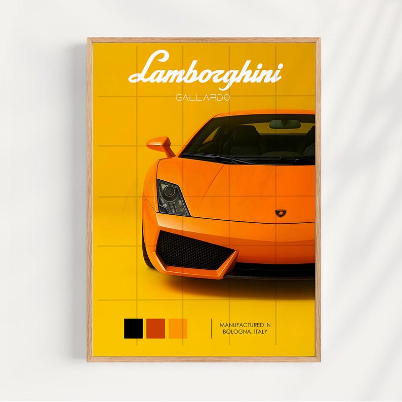 Lamborghini Gallardo, Huracan, Aventador Poster Set (digital Download ...